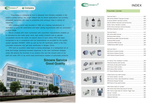 All Ningbo VPC Pneumatic Co., Ltd. catalogs and technical brochures