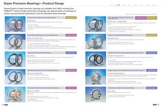 Super Precision Bearings - NSK Europe Ltd. - PDF Catalogs | Technical Documentation | Brochure
