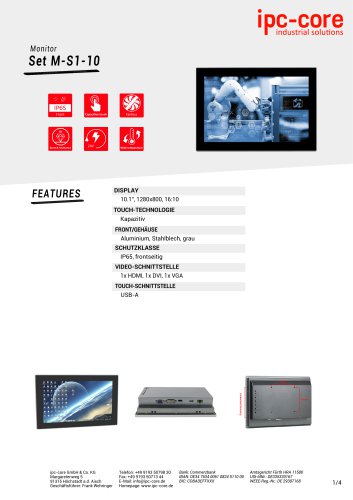 All Ipc-core GmbH u. Co. KG catalogs and technical brochures