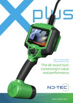 Flexible video endoscope - Xplus - NDTec AG - for remote visual inspection / small-diameter / USB