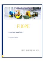 FHOPE introduce - Shanghai Fhope machinery co.,ltd - PDF Catalogs ...