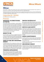 Hoists and winches Mtrac Winch - VINCA EQUIPOS INDUSTRIALES - PDF ...