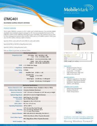 All Mobile Mark, Inc catalogs and technical brochures