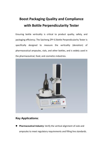 Boost Packaging Quality and Compliance with Bottle Perpendicularity ...
