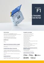 Ultrasonic flow meter - QALCOSONIC F1 - UAB Axioma Metering - for water ...