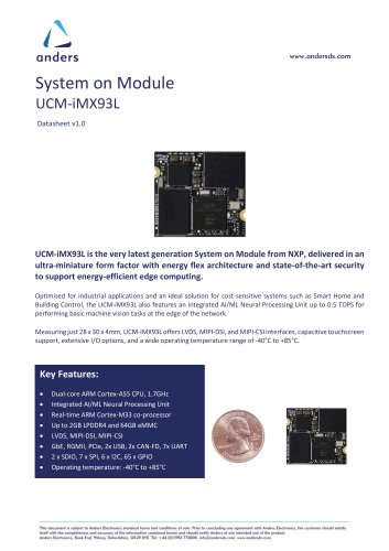 All Anders Electronics catalogs and technical brochures