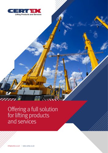 All Certex Bridon Lifting Systems catalogs and technical brochures