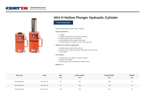 All Certex Bridon Lifting Systems catalogs and technical brochures