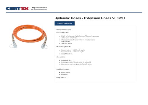 All Certex Bridon Lifting Systems catalogs and technical brochures