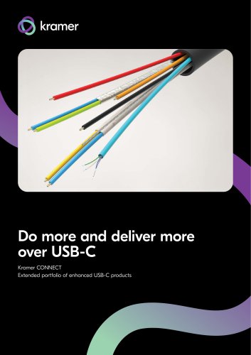Kramer USB-C - KRAMER ELECTRONICS - PDF Catalogs | Technical Documentation | Brochure