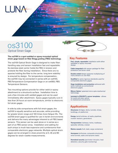 All Luna Optoelectronics catalogs and technical brochures