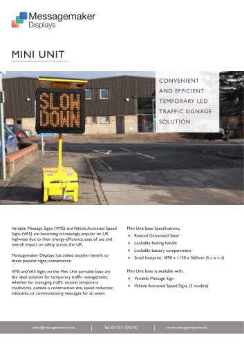 MINI UNIT QUICK ASSEMBLY GUIDE - Messagemaker Displays - PDF Catalogs ...