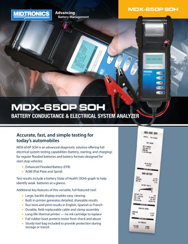 All Midtronics catalogs and technical brochures