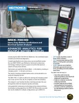 MDX-700 HD - Midtronics - PDF Catalogs | Technical Documentation | Brochure