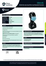 Single use face mask - DK01BL - Polyco Healthline - type IIR / half ...