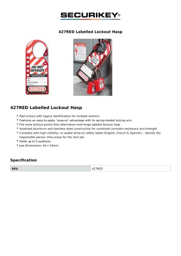 High Security Deep Key Filing System - Securikey - PDF Catalogs ...