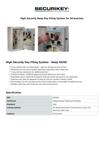 All Securikey catalogs and technical brochures