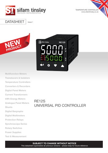 All Sifam Tinsley catalogs and technical brochures