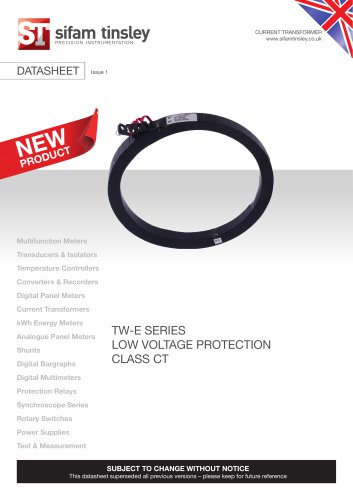 All Sifam Tinsley catalogs and technical brochures