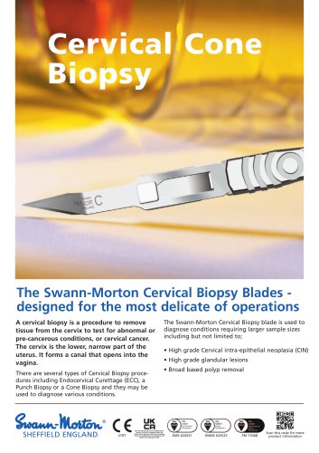 All Swann-Morton catalogs and technical brochures