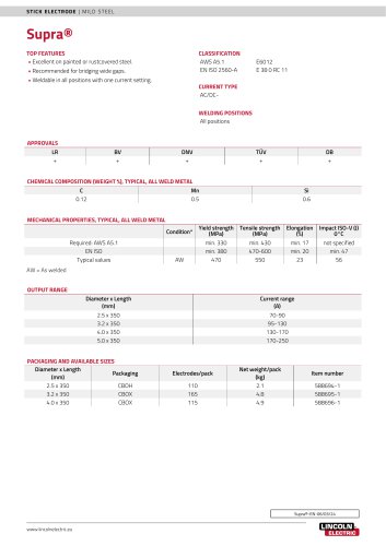 All WELDLINE catalogs and technical brochures