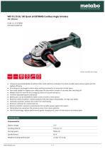WB 18 LTX BL 150 QUICK - Metabowerke - PDF Catalogs | Technical ...
