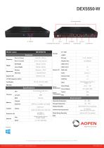 Specsheet DEX5550-W - AOPEN - PDF Catalogs | Technical Documentation ...