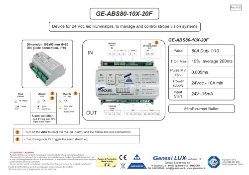 All GENESI ELETTRONICA SRL catalogs and technical brochures