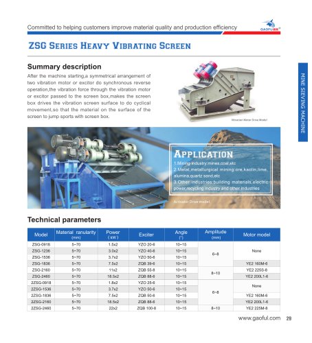 Probabilty screen - Gaofu - PDF Catalogs | Technical Documentation ...