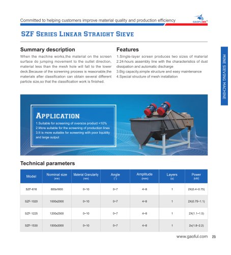 rotary vibrating sieve machine - Gaofu - PDF Catalogs | Technical ...