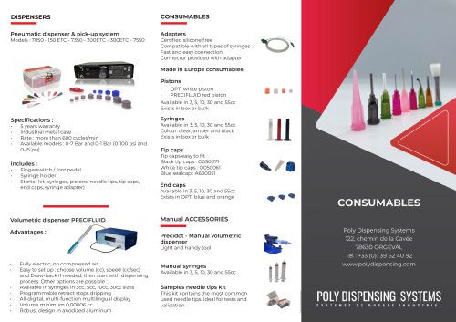 Volumetric Dispensing Systems PreciFluid Easy - PreciFluid - PDF Catalogs | Technical ...
