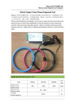 333mV Output Three Phase Rogowski Coil - Jiangyin Spark Electronic ...