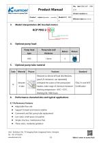 KCP PRO2 adjustable peristaltic pump - Kamoer Fluid Tech (Shanghai) Co.,LTD. - PDF Catalogs ...