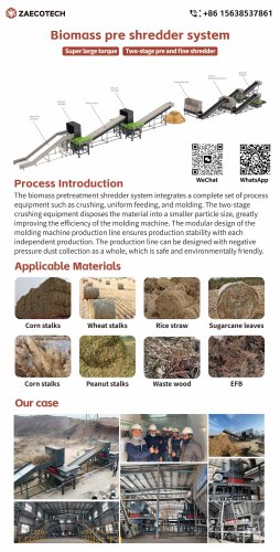 Primary shredder Biomass/Sugarcane S525 - ZhengZhou ZA ECOTECH Co.,Ltd ...