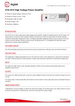 ATA-4315 High Voltage Amplifier - Xi'an Aigtek Electronic Technology Co., Ltd. - PDF Catalogs ...