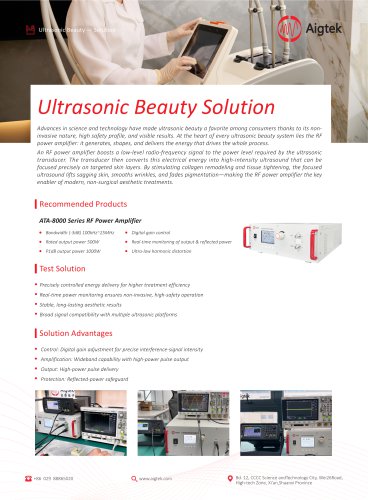 ATA-318 Power Amplifier - Xi'an Aigtek Electronic Technology Co., Ltd. - PDF Catalogs ...