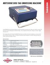 MDT500HE DOG TAG EMBOSSING MACHINE - Pannier - PDF Catalogs | Technical ...