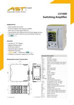 Strain gauge amplifier - LS 1000 - AST - Angewandte System Technik GmbH ...