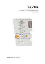 GC-3814-4 Channel PT1000 input module - Shenyang Vhandy Technology Co ...