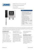 907037 Series Intrinsically safe humidity and temperature transmitters - JUMO Process Control ...