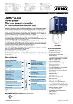 Thyristors power controller - TYA 203 - JUMO Process Control, Inc ...