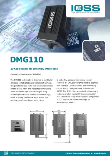 All IOSS GmbH Intelligente optische Sensoren & Systeme catalogs and ...