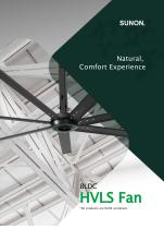 Ceiling-mounted fan - HVLS series 10 - SUNON - waterproof / propeller / cooling