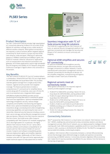 LE910Q1 - Telit - PDF Catalogs | Technical Documentation | Brochure