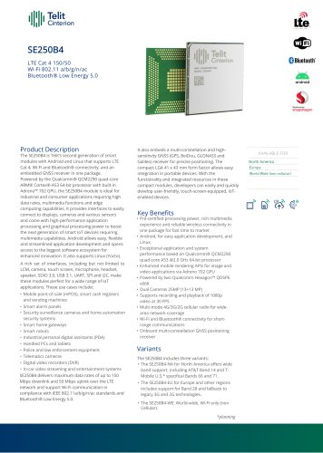 LE910Cx Mini PCIe Series ThreadX - Telit - PDF Catalogs | Technical ...
