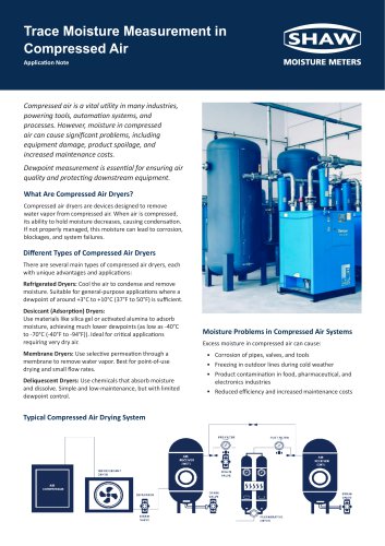 Application Note - Trace Moisture in Hydrogen Cooled Generators - Shaw ...