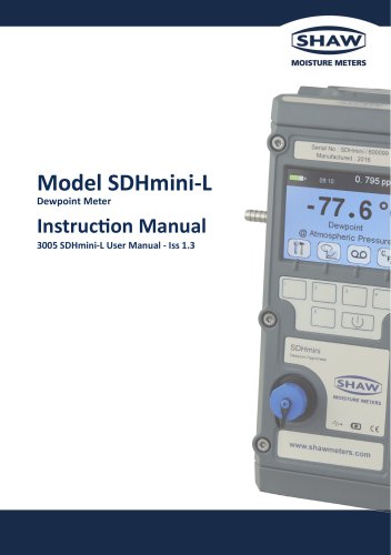 All Shaw Moisture Meters catalogs and technical brochures