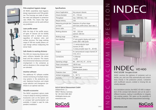 INDEC VD 400 - KoCoS Messtechnik AG - PDF Catalogs | Technical ...