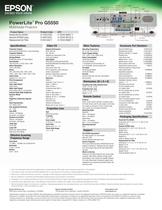 g5550 - EPSON - PDF Catalogs | Technical Documentation | Brochure