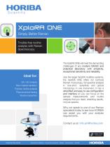 XploRA One - HORIBA Scientific - PDF Catalogs | Technical Documentation ...